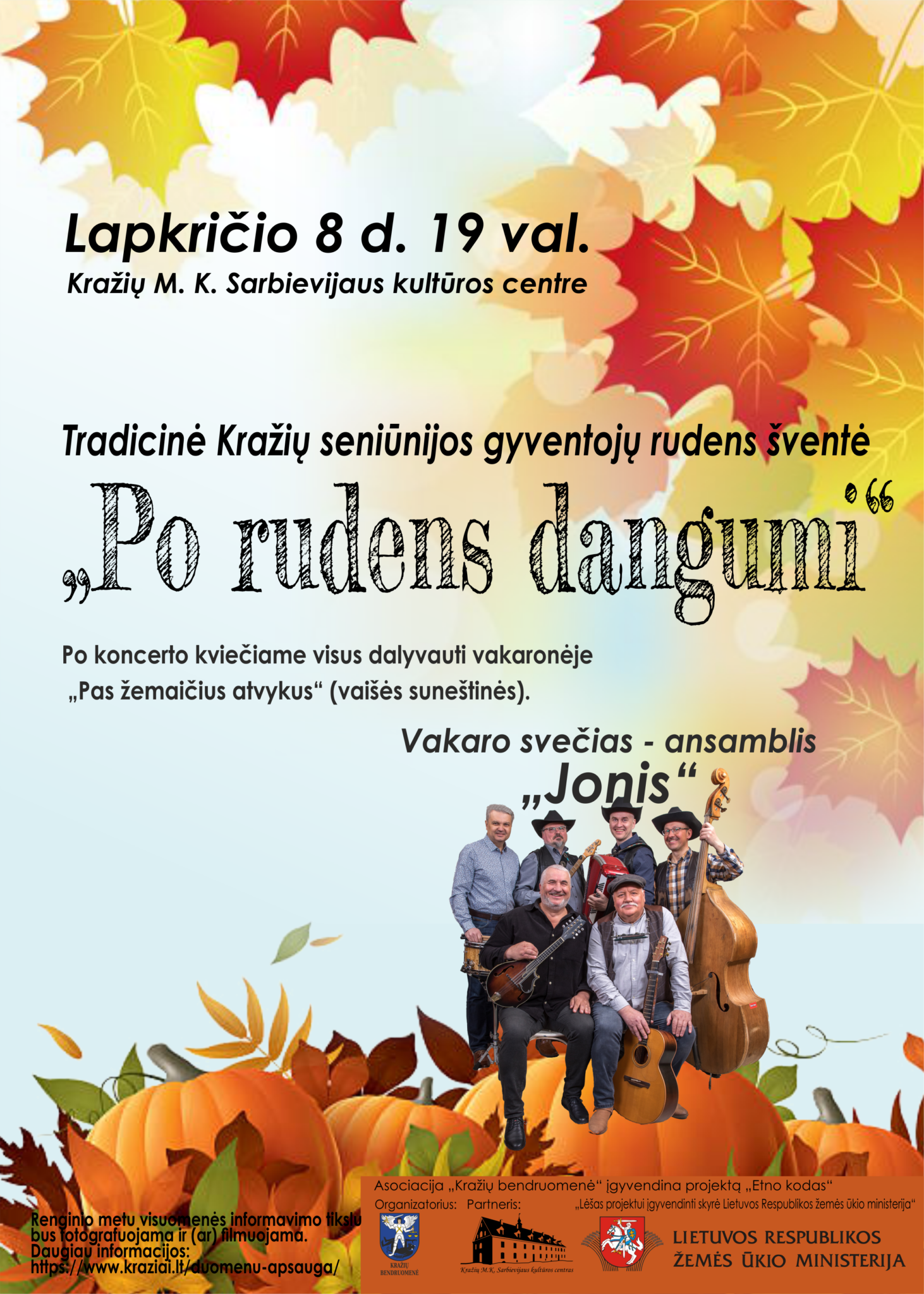 Tradicinė Kražių seniūnijos gyventojų rudens šventė „Po rudens dangumi ...